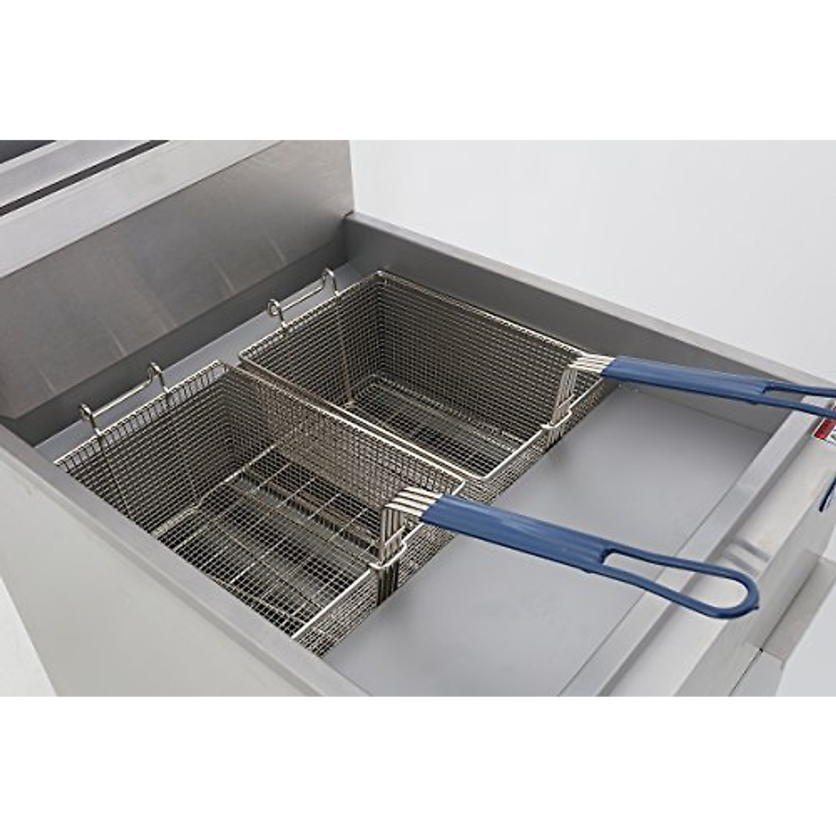 Atosa USA ATFS-75 (High BTU 150k) Heavy Duty 75 lbs Stainless Steel Deep Fryer - Propane