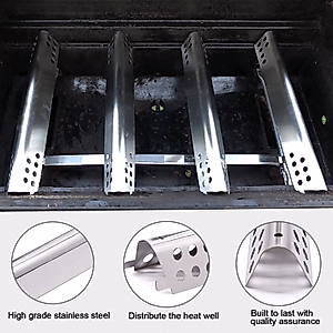 Grill Replacement Parts for Charbroil 2 Burner 463625217 463625219 463673517 463673519 463673019 Grill,17.75 Inch Burner Parts for Char-Broil 2 Burner Grill,Heat Plate for Charbroil 463625217 Grill