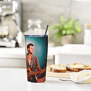 UALWORY Niall Music Horan Tumbler Cup 20oz Travel Coffee Mug with Lid and Straw Stainless Steel Insulated Mugs