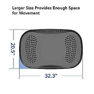 FLEXISPOT Ergonomic Office Standing Desk Mat and Kitchen Not-Flat Anti-Fatigue Comfort Floor Mat 32.3 in x 20.5 in x 0.98 in for Stand Up Desk with Massage Points Black