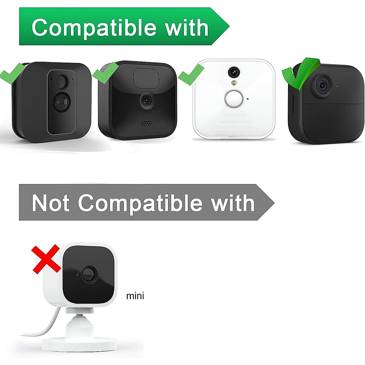 iTODOS 2 Pack Solar Panel Compatible with Blink Outdoor 4 (4th Gen)/Blink Outdoor (3rd Gen) XT3 and Blink XT/XT2 Camera,11.8Ft Outdoor Power Cable and Adjustable Mount,Aluminum Alloy Sturdy(Black)