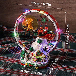 RSDHFLY Christmas Building Set,Christmas Eve Christmas Collection Brick Model,New Year Gift Christmas Eve Toy Gifts for Friends and Kids Gift