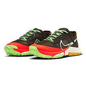 Nike Womens Air Zoom Terra Kiger 8 Womens Running Sneakers Shoes (Velvet Brown/Bright Crimson/Yellow Ochre/Enamel Green, us_footwear_size_system, adult, women, numeric, medium, numeric_7_point_5)