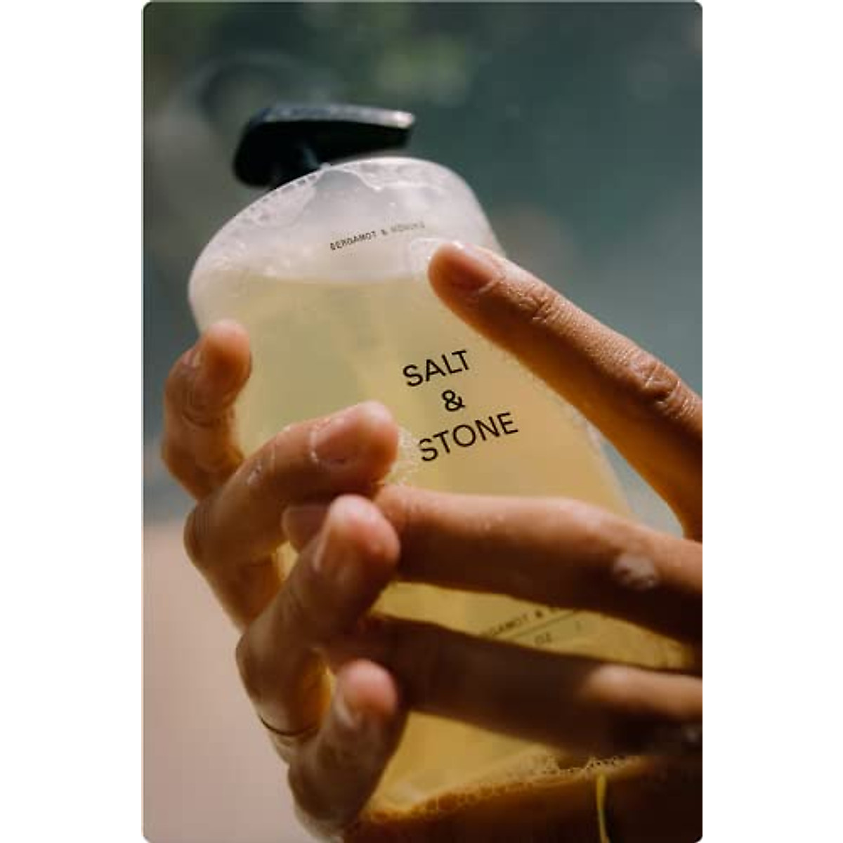 Salt & Stone Antioxidant-Rich Body Wash | Hydrating Gel Cleanser | Clean, Nourish & Soften Skin | Made with Niacinamide & Hyaluronic Acid | Free From Parabens, Sulfates & Pthalates (15.2 oz)