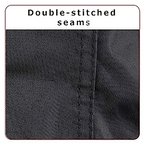 Himal Outdoors Zero-Turn Mower Cover, Heavy Duty 600D Polyester Oxford, UV Protection Universal Fit with Drawstring & Cover Storage Bag, Tractor Cover Up to 60" Decks