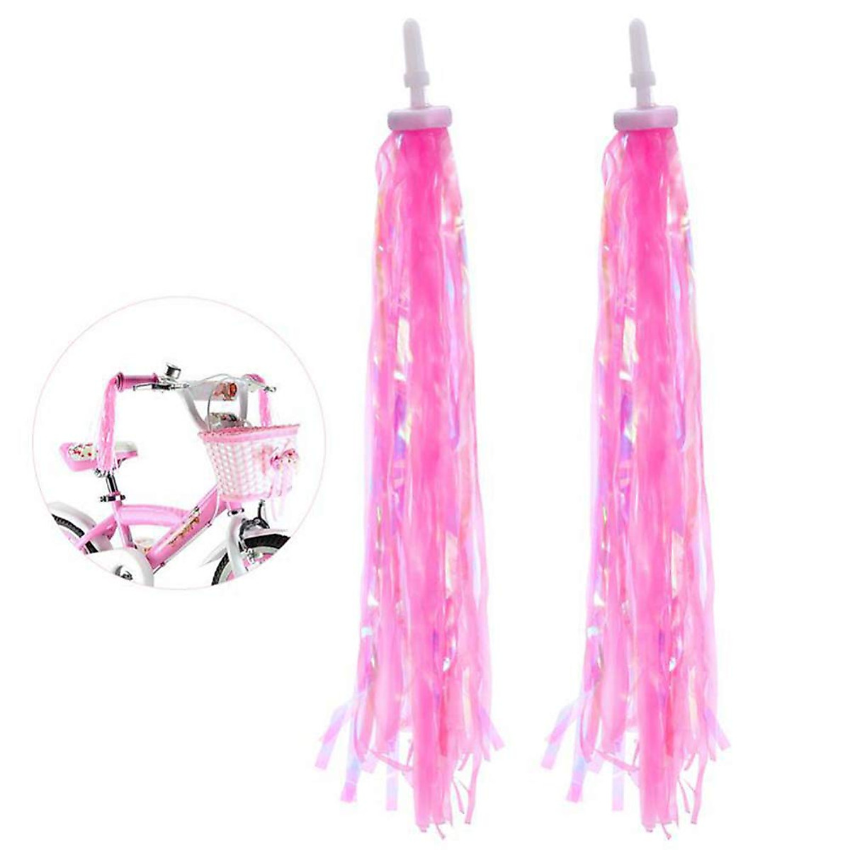 NUOBESTY Kid Bicycle Tassel Bike Handlebar Streamer Scooter Bicycle Grips Tassel Decoration for Boys and Girls 6 Pairs