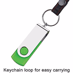 TOPESEL 5 Pack 64GB USB 3.0 Flash Drive Memory Stick Thumb Drives (5 Mixed Colors: Black Blue Green Red Silver)