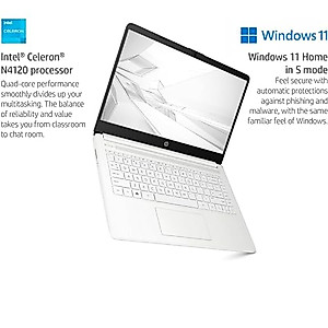 HP Stream 14 Laptop Window 11-16GB RAM - 320GB SSD - Intel Celeron N4120 - USB C - SD Card Reader - Long Battery Life - Fast Charge - Wireless Wi-Fi 5 - HDMI - Webcam - School Student - Microsoft365