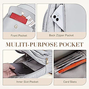 Missnine Canvas Laptop Bag and Sling Backpack Chest Bag