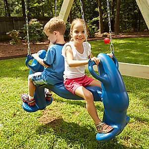 Swing-N-Slide Mega Rider Glider Swing ,Blue