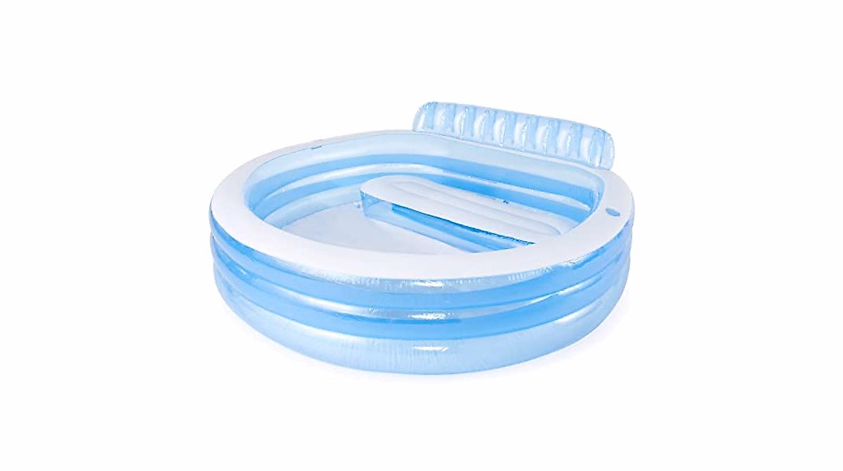 Intex Inflatable Swimming Pool with Lounge Bench