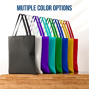 MEINAMI Custom Canvas Tote Bag Personalized Reusable Carryall Promotional Printed Shoulder bag 10‘x12' Sample