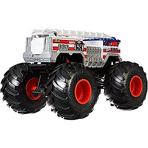 Hot Wheels Monster Trucks 1:24 Scale Vehicles, Collectible Die-Cast Metal Toy Trucks with Giant Wheels & Stylized Chassis, Gift for Kids Ages 3 Years Old & Up