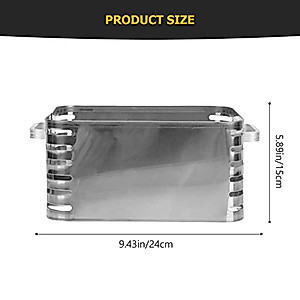 Metal Serving Tray Food Buffet Server Warmer Stove: Portable Stainless Steel Chafing Dishes Trays Countertop Heating for Dinner Indoor Holiday Party Catering Fireplace Grill