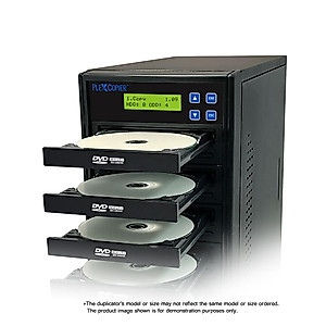 PlexCopier 24X 1 to 3 CD DVD M-Disc Supported Duplicator Copier Tower with Free Copy Protection