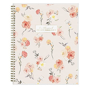 Blue Sky Life Note It 2023-2024 Academic Year Weekly and Monthly Planner Notes, 8.5" x 11", Frosted Cover, Wirebound, Hannah Frosted (142588-A24)