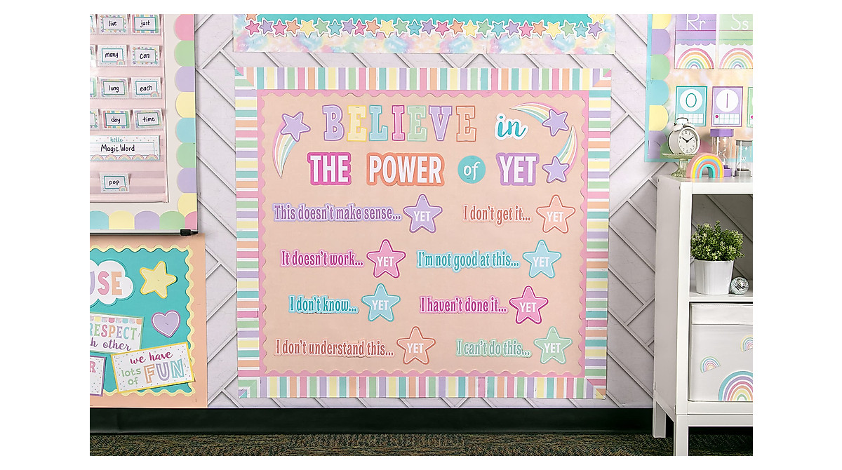 Teacher Resources Pastel Pop Stripes Border Trim for Classroom Decor