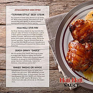 World Market Hawaii's Famous Huli-Huli Sauce - Hawaiian BBQ Sauce - Meat Rub BBQ Marinade Sauce and Steak Seasoning - 24 Ounce - 3 Pack