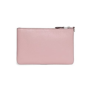 COACH Bunny Graphic Polished Pebble Small Wristlet Powder Pink Multi One Size