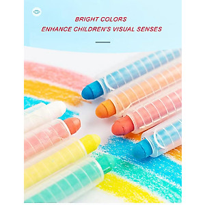 luckyrain Washable Crayons for Kids, 12 Colors Washable Toddler Crayons, Non-Toxic Baby Crayons, Coloring Art Supplies, Gift for Boys and Girls Back to School