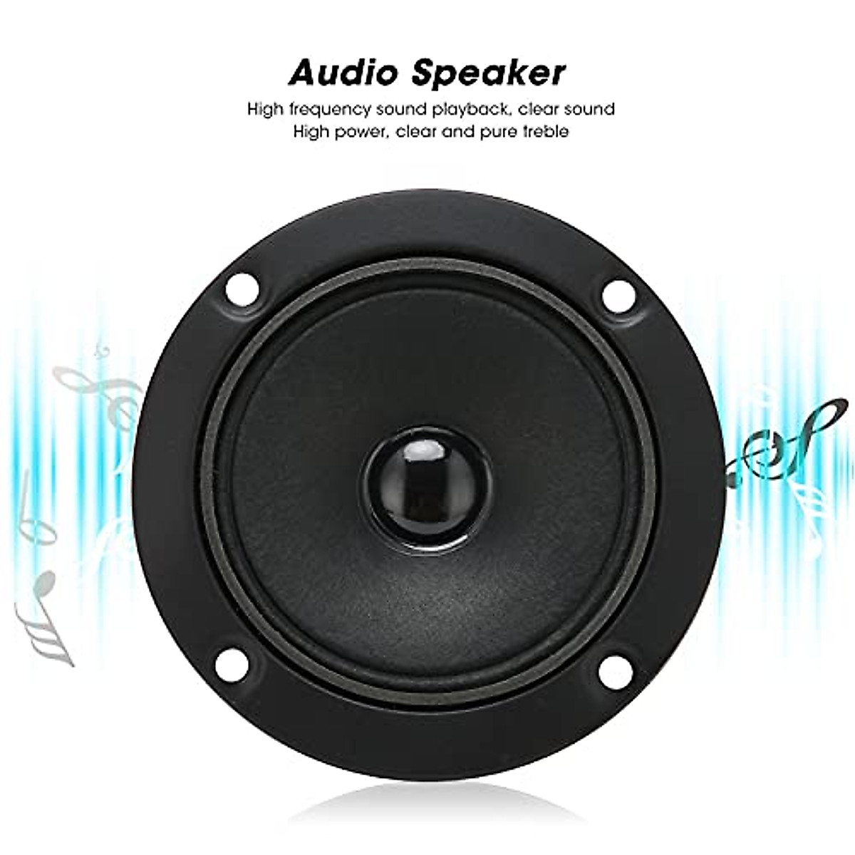 753 3in 4 Ohm Loudspeakers, 5W Speaker Audio Loudspeaker Tweeter Magnetic HiFi Treble Speaker