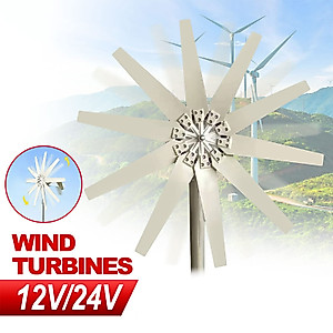 2000W -6000W Horizontal Wind Turbine Generator, 24V 48V 96V Free Energy Magnetic Dynamo Strong Power for Home(With Controller),220v