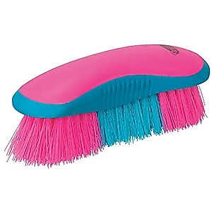 Weaver Leather Dandy Brush, Pink/Blue