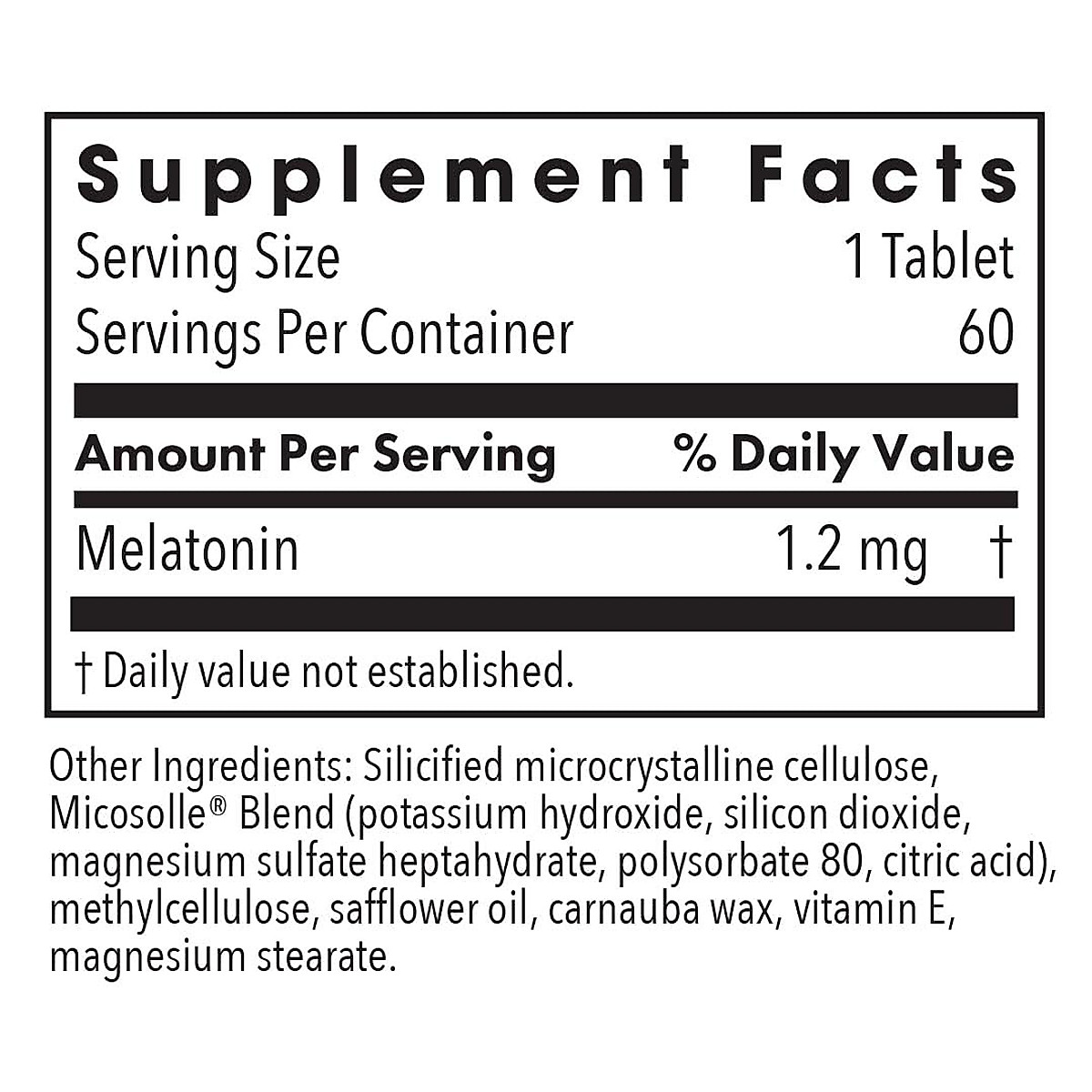 Allergy Research Group Slow Motion Melatonin - Sleep Aid, Low Dose, Lipid Matrix, 1mg Supplement, Pure, Hypoallergenic, Scored Tablets - 60 Count