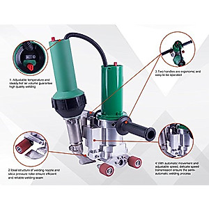 LESITE Semi-automatic Hot Air Welder for Welding Roof PVC TPO, Banner Overlap Welding (LST-TAC (110V/1700W))