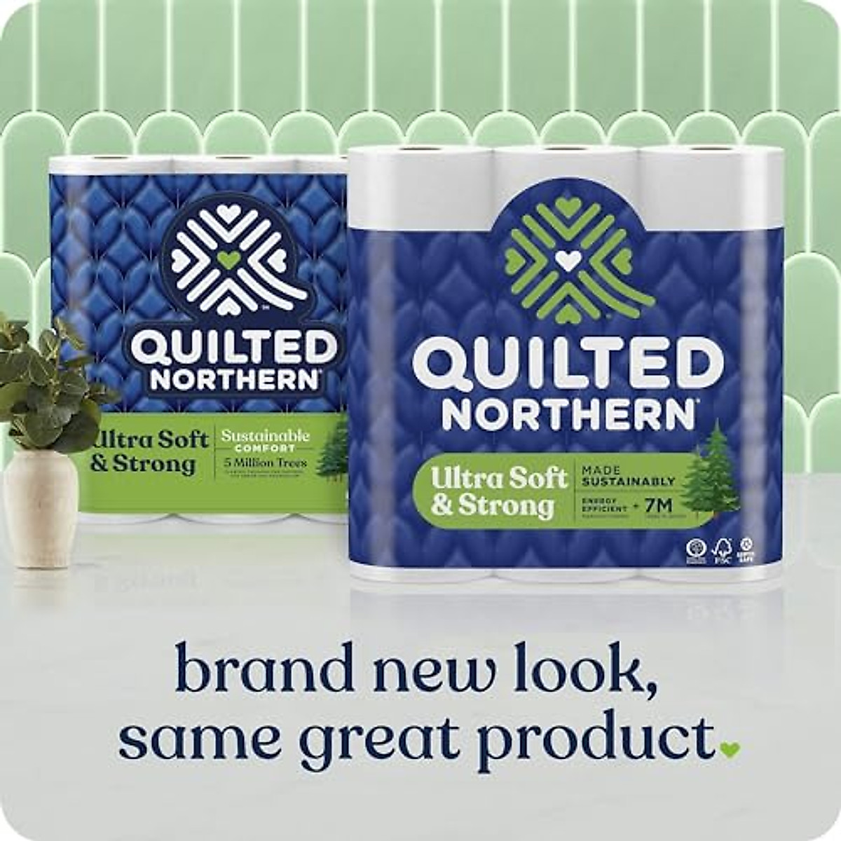 Quilted Northern Ultra Soft & Strong Toilet Paper, 18 Mega Rolls = 72 Regular Rolls, 5X Stronger, Premium Soft Toilet Tissue with Recyclable Paper Packaging