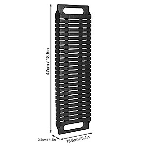 LURI Circuit Board Drying Rack, Antistatic ESD Circulation Rack Shelf, Electrostatic Prevention 25-Slot Circuit Board Storage Stand Holder, Black