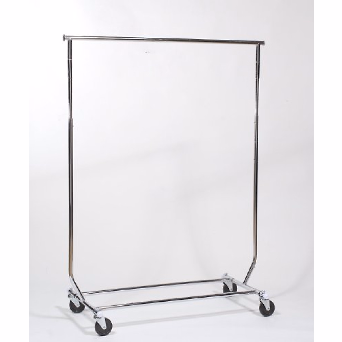 Collapsible Single Rail Rolling Salesman Garment Rack