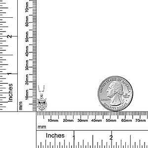 Gem Stone King 925 Sterling Silver Owl Pendant Necklace For Women Jewelry Gifts With 18 Inch Chain