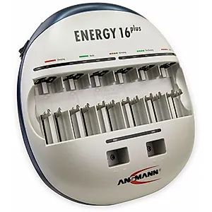 Ansmann 5207123/US Energy 16 Plus Battery Charger Maintenance Device