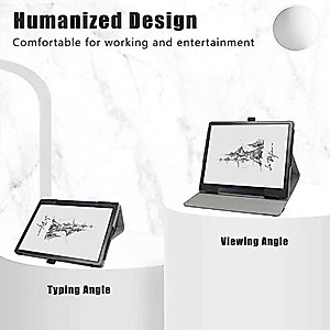 LiuShan Compatible with BOOX Tab Ultra case,BOOX Tab Ultra C Pro case,PU Leather Slim Folding Stand Cover for 10.3" BOOX Tab Ultra/BOOX Tab Ultra C Pro/BOOX Tab Ultra C ePaper Tablet,Black