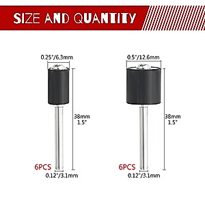 WMYCONGCONG 252 PCS Drum Sander Set Including 180 240 320 600 Grits Sanding Drums with Drum Mandrels for Dremel Rotary Tool