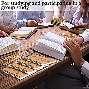Kosiz 100 Pcs/ 50 Set Easter Christian Gift Bulk A5 Spiral Notebook Scripture Prayer Journal Bible Verse Ballpoint Pen Mothers Day Religious Party Gift Notepad for Women Men Church Sunday School (Brown)