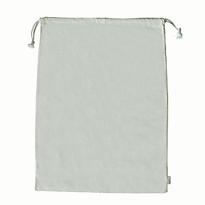 Augbunny 100% Cotton Canvas Travel Laundry Bag, 2-Pack
