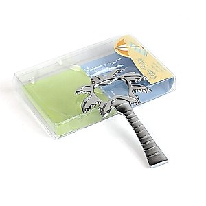 10pcs Palm Tree Coconut Tree Wine Bottle Opener Wedding Party Favor (Silver)