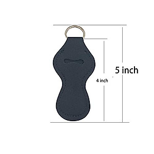 Gadget Beyond Chapstick holder keychain, Lip Balm Holder Keychain 4 Pack Lipstick Keychain Chapstick Holder Keychains Lipstick LipGloss Holder Chapstick Key Chain Holders (4 Pack Black)