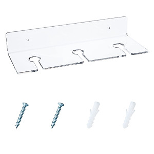 SUPERFINDINGS 1 Set Acrylic Stemware Rack Wine Glass Holder 11x28cm Under Cabinet Wine Glass Rack Wall Mounted for Bar Kitchen Cabinet