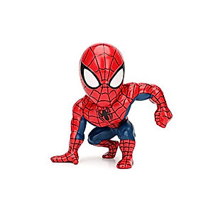 Jada Toys Marvel Ultimate Spider-man Metals Diecast collectible toy figure, 6", Red and Blue