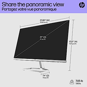 HP 27-inch M27f FHD Monitor
