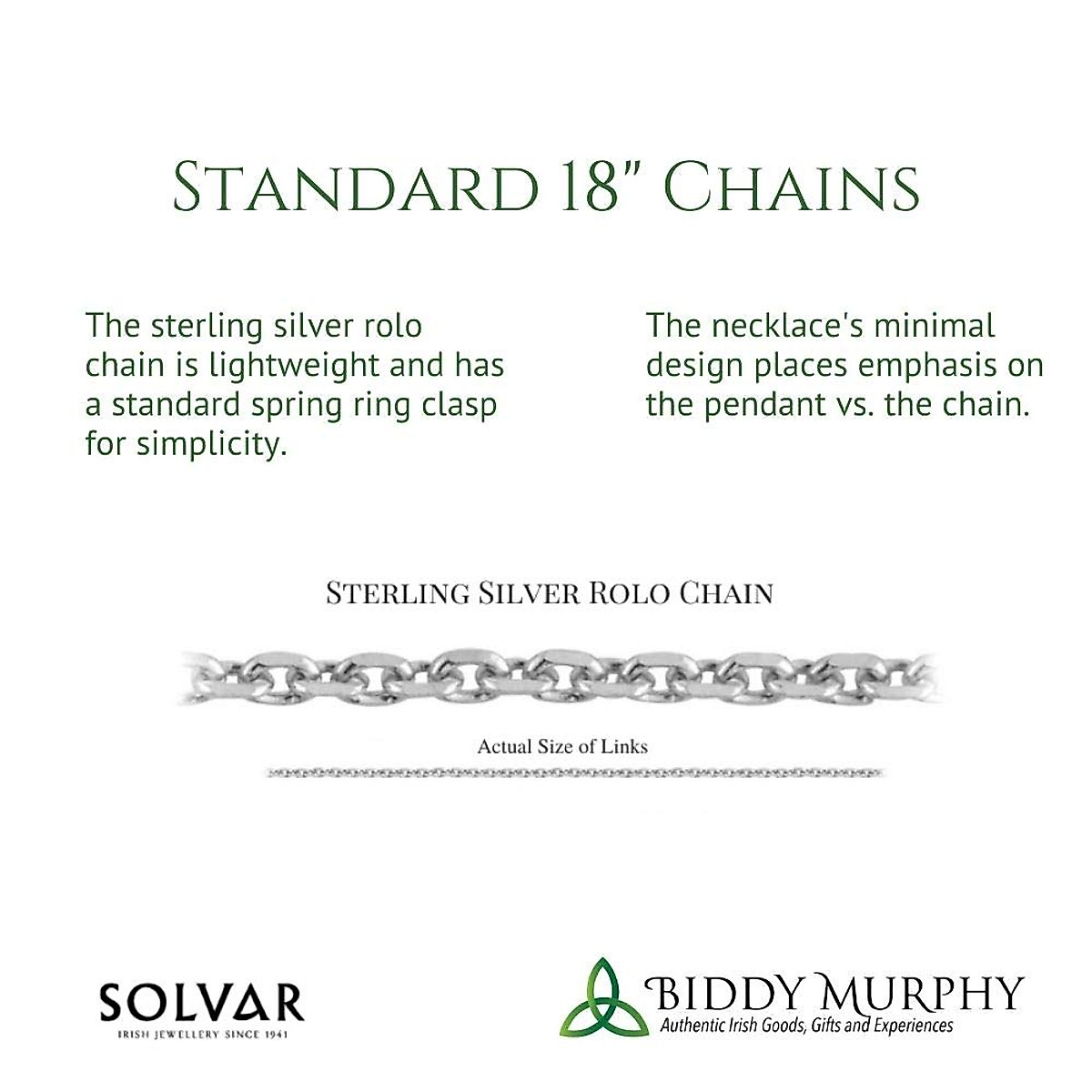 Biddy Murphy Claddagh Celtic Cross Necklace for Women, 925 Sterling Silver, Traditional Emerald Green CZ Cubic Zirconia, Imported from Ireland, 3/4" W x 1 1/8" H