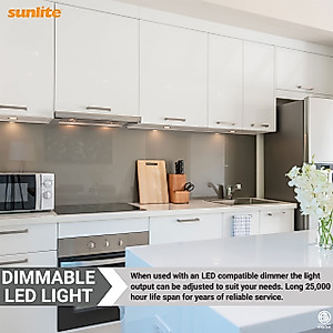 Sunlite LED PAR16 Short Neck Recessed Spotlight Bulb, 7 Watt, (60W Halogen Replacement), 550 Lumens, Medium (E26) Base, Dimmable, ETL Listed, 2700K Soft White, 1 Count