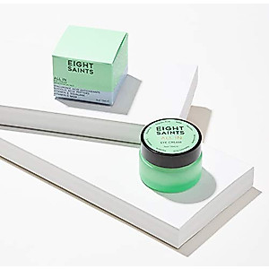 Eight Saints All In Eye Cream, Natural and Organic Anti Aging Under Eye Cream to Reduce Puffiness, Wrinkles, and Under Eye Bags, Dark Circles Under Eye Treatment.5 Ounce