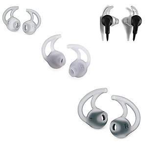 Tek-Tres Soft Silicone Replacement Earbuds Tips 3 Pairs for Bose in Ear Earphones Small Medium Large