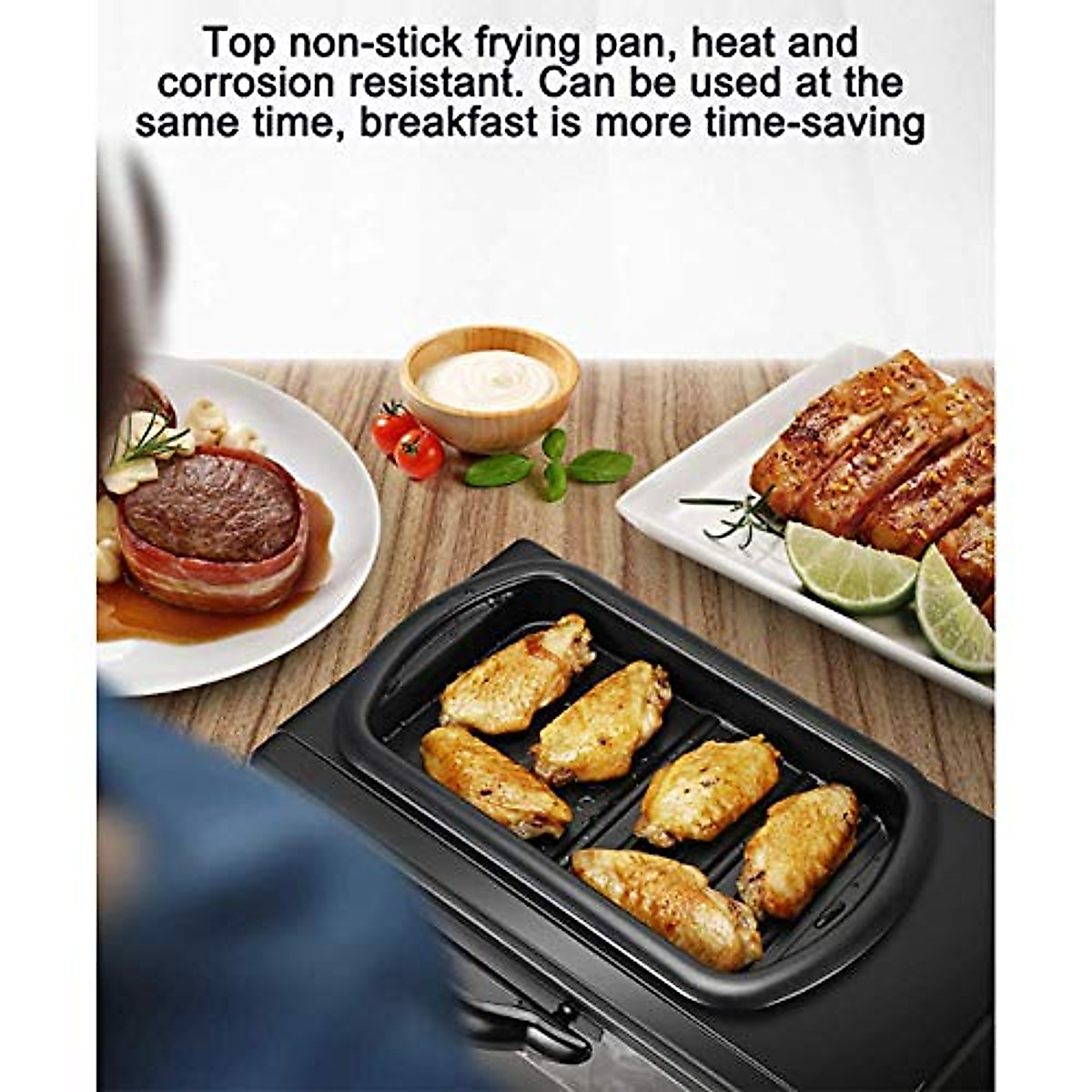 Stainless Steel Hot Dog Roller Machine, Commercial Sausage Grill Cooker Machine, 50-300°C Temperature Control, with 5 Roller, for Food Street, Snack Bar, Restaurant