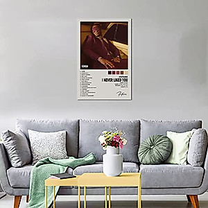 PSIMET Future Poster I Never Liked You Album Cover Wall Art Canvas for Office Decor Unframed 12'' x 18''