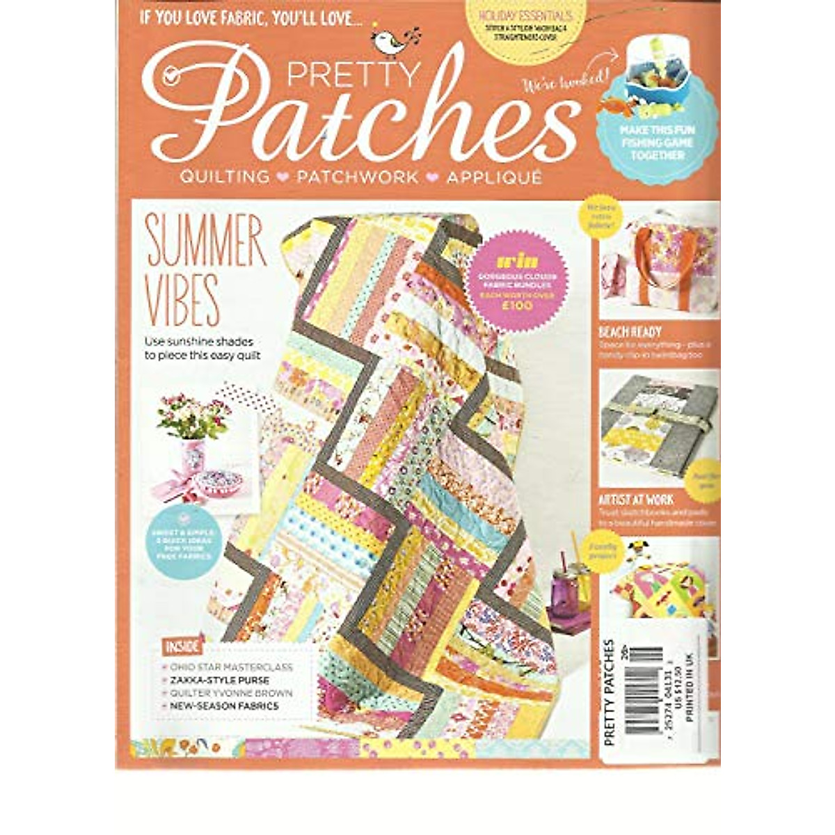 PRETTY PATCHES, AUGUST, 2016 ISSUE, 26 QUILTING * PATCHWORK * APPLIQUE